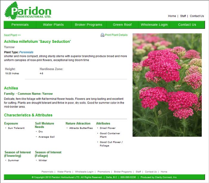 Paridon Horticultural Limited CCI Client